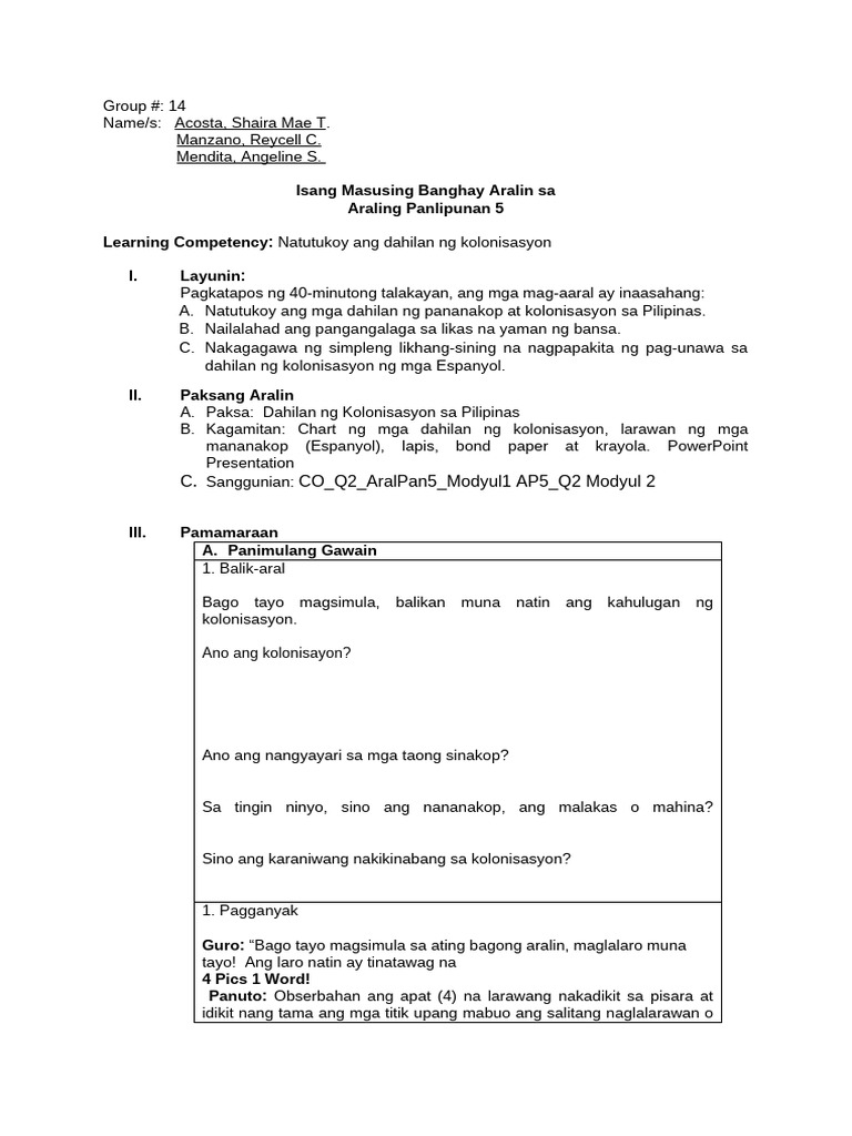 Lesson Plan Soc Studies | PDF