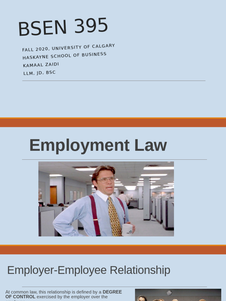Employment Law Overview: Key Concepts | PDF | Lease | Landlord