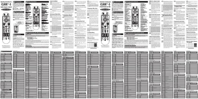 Clikr - 5 Clikr - 5: Cable Remote Control | PDF | Consumer Electronics ...