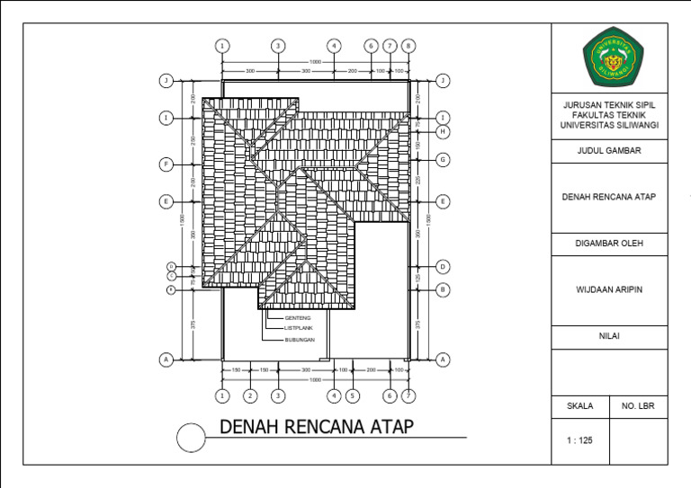 Denah Rencana Atap | PDF