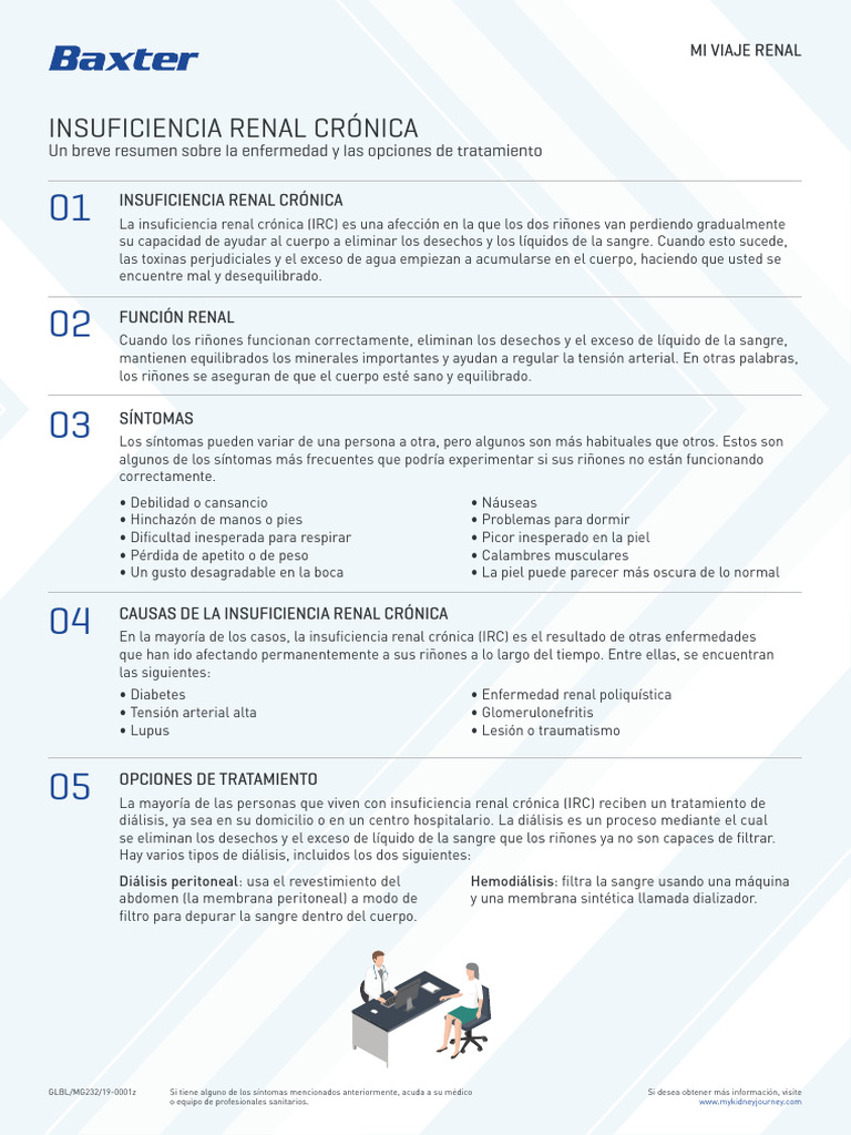 One Pager Chronic Kidney Disease A4 Es-ES LR | PDF | Enfermedad renal ...
