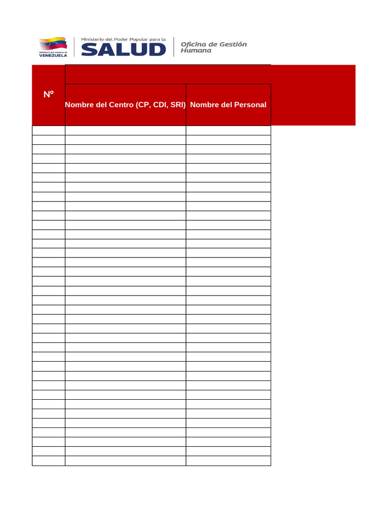 Formato en Blanco Personal de Los Asic-Nov 2025 | PDF