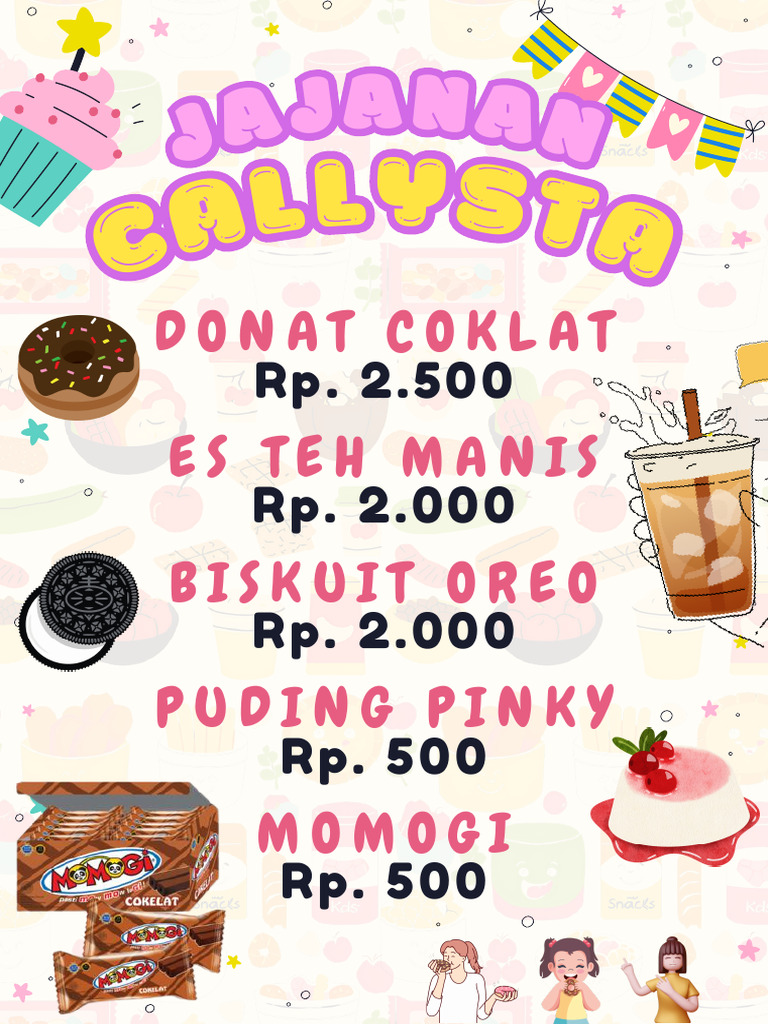 Jajanan Callysta | PDF