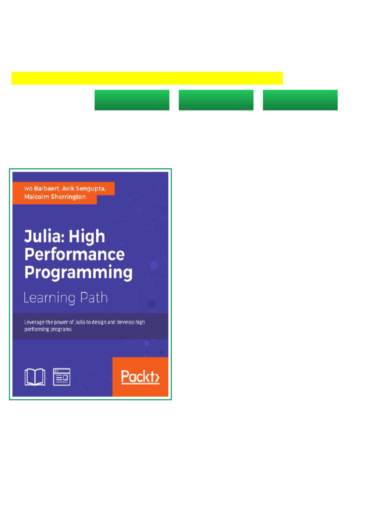 Julia High Performance Programming Ivo Balbaert Full Chapters Instanly ...