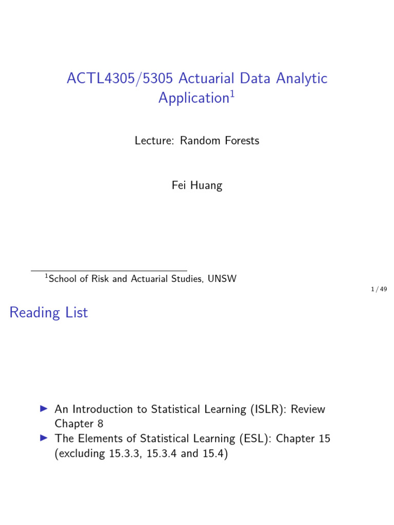 Random-Forests | PDF | Bootstrapping (Statistics) | Data Analysis