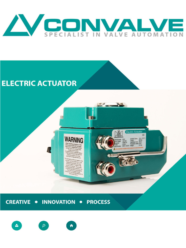 EAC Series Electric Actuator Overview | PDF | Switch | Actuator