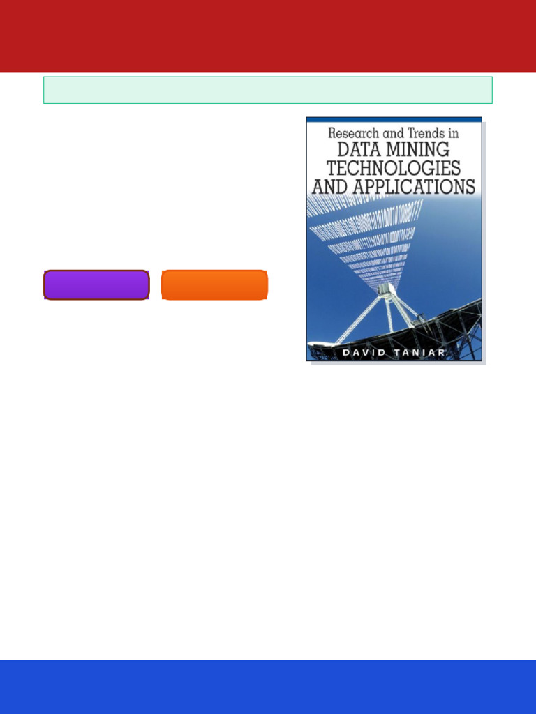 Research and Trends in Data Mining Technologies and Applications David ...