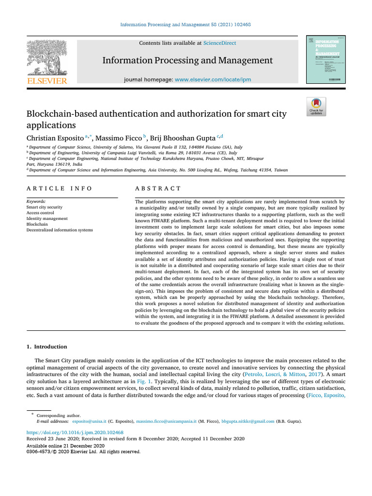 Blockchain-Based Authentication and Authorization For Smart City ...