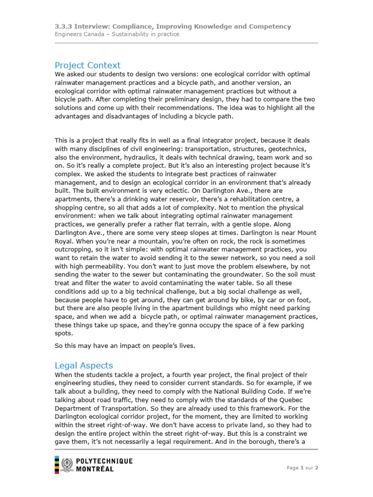 3.3.3 Interview - Compliance Improving Knowledge and Competency | PDF ...
