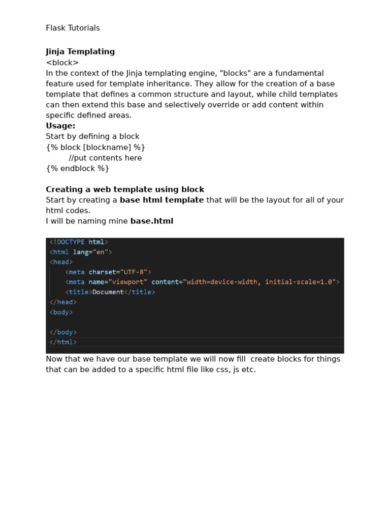 Jinja Templating | PDF