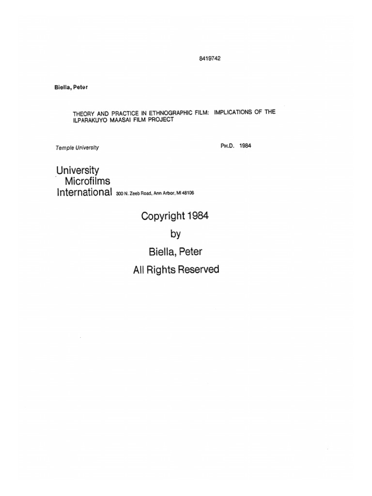 Peter Biella-Theory and Practice in Ethnographic Film - Implications of ...