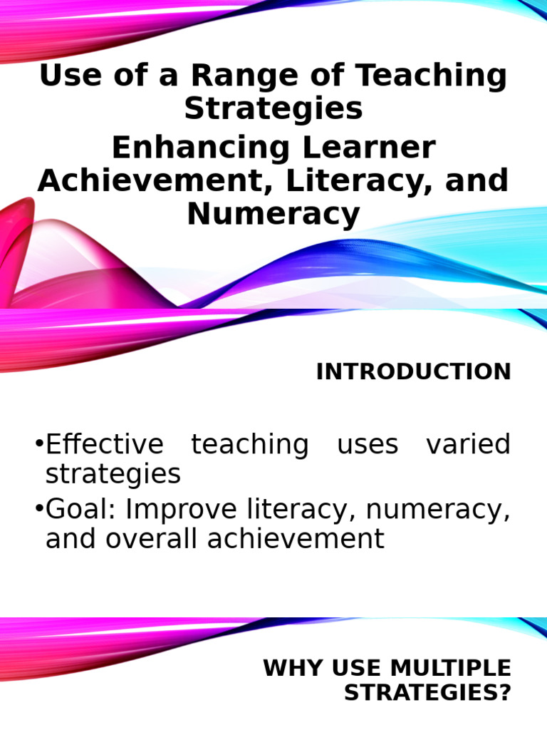 Effective Teaching Strategies for Achievement | PDF