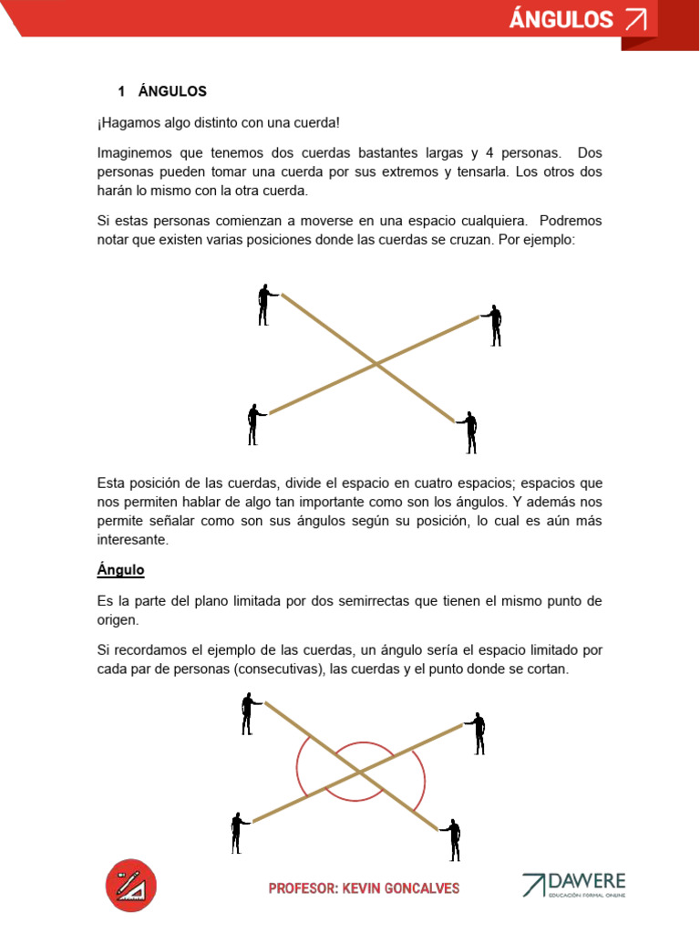 1 Ángulos | PDF | Perpendicular | Ángulo