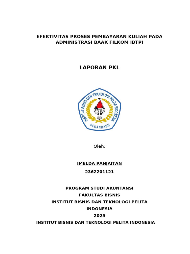 Laporan Magang Imelda | PDF