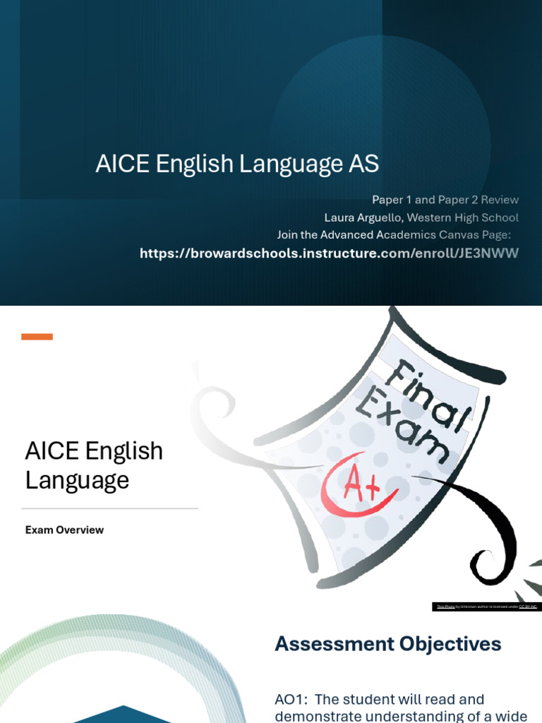 AICE English Language Exam Review Guide | PDF | Clause | Question