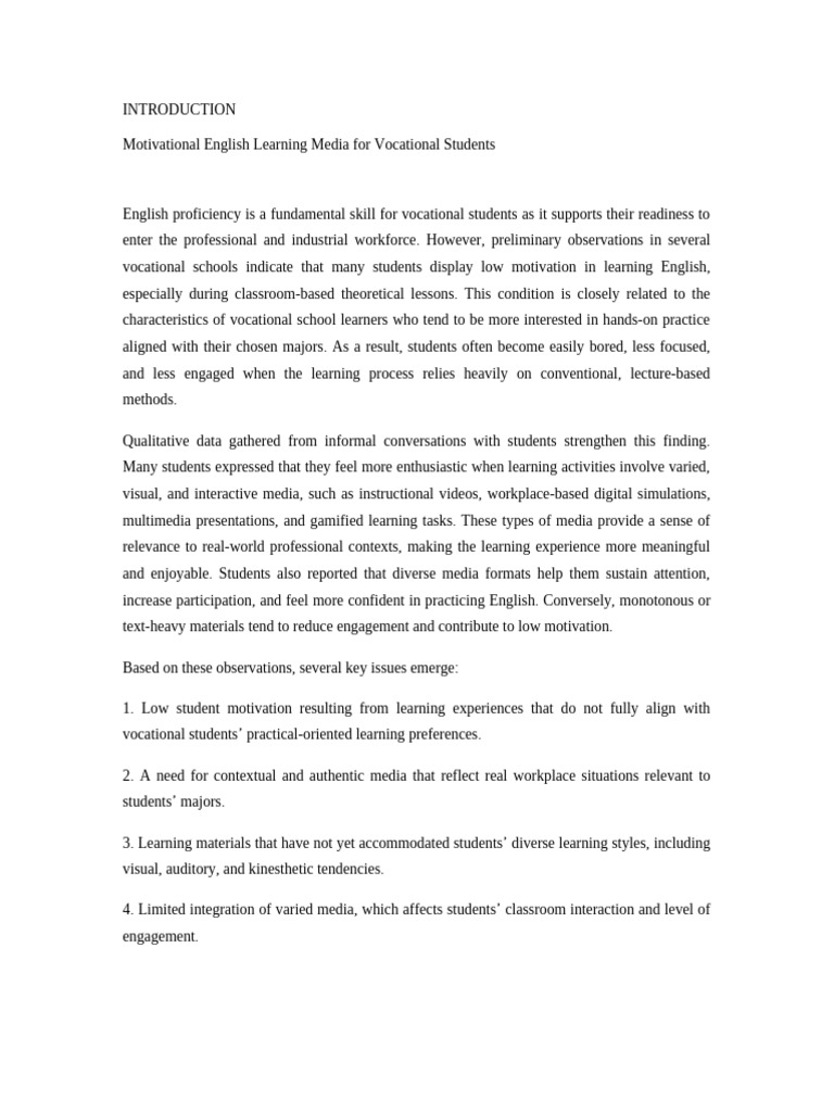 Introduction Motivational Media SMK | PDF | Learning | Vocational Education