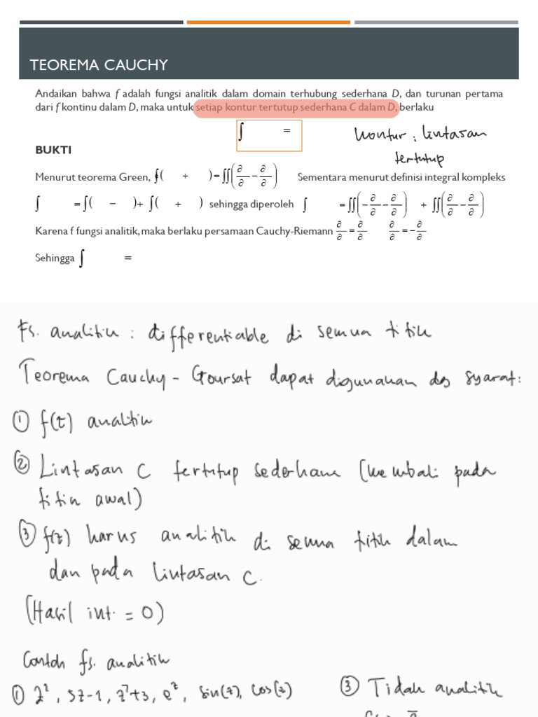 Teorema Cauchy dalam Analisis Kompleks | PDF