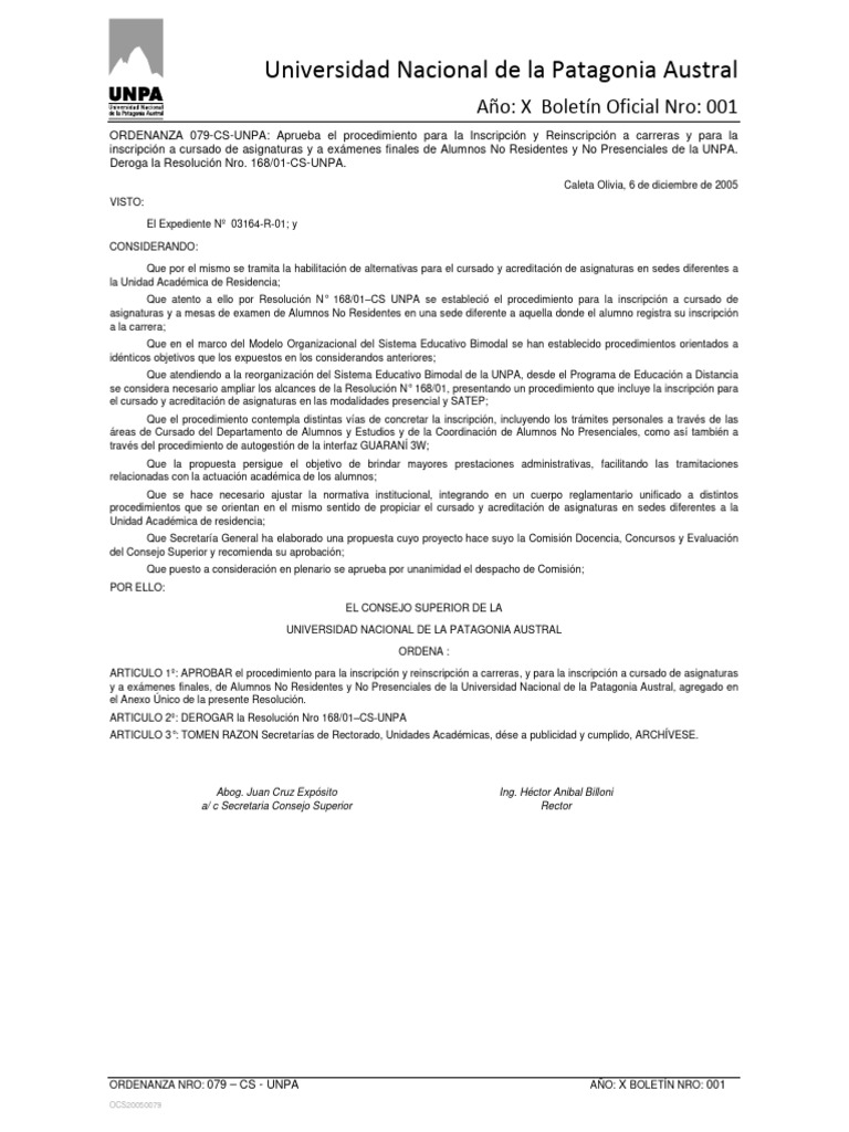 Ord. 079-CS Procedimiento Editable | PDF