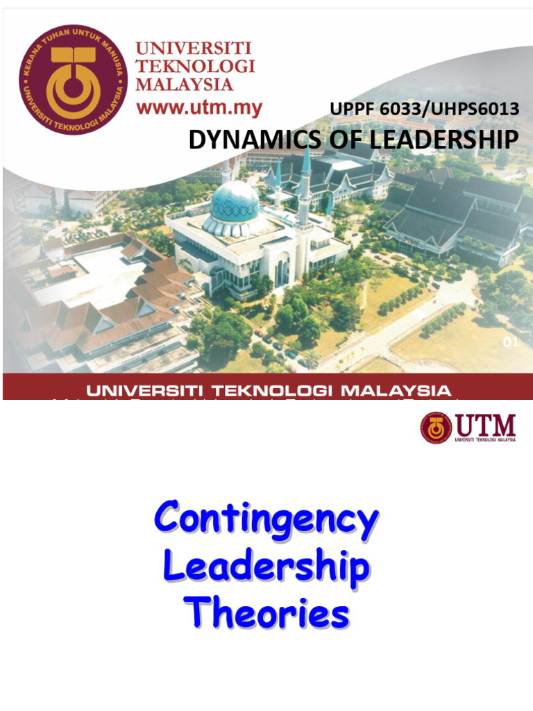 Contingency Leadership Theories Overview | PDF | Leadership ...