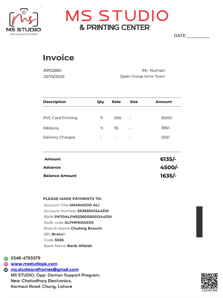 Invoice #9102861 Payment Details | PDF