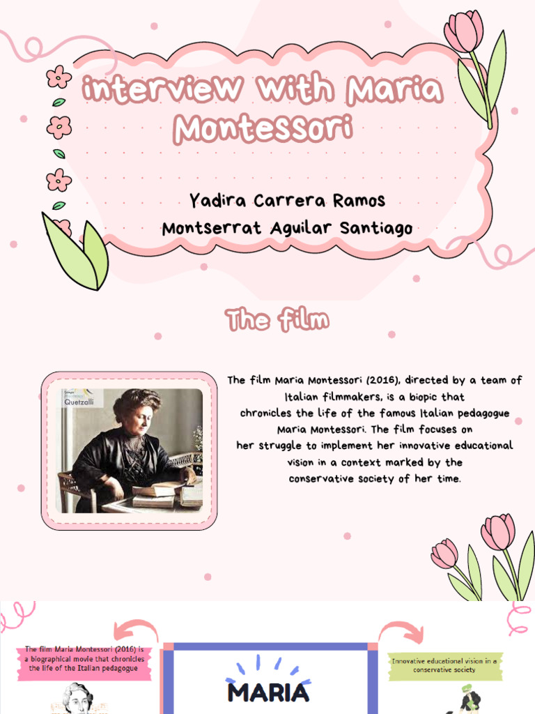 Interview With Maria Montessori | PDF