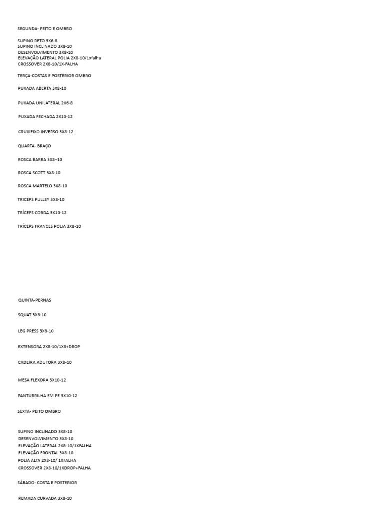 Treino Super Hiper Mega (1) | PDF