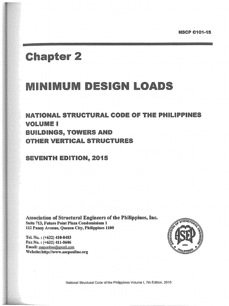 NSCP 2015 Minimum Design Loads | PDF
