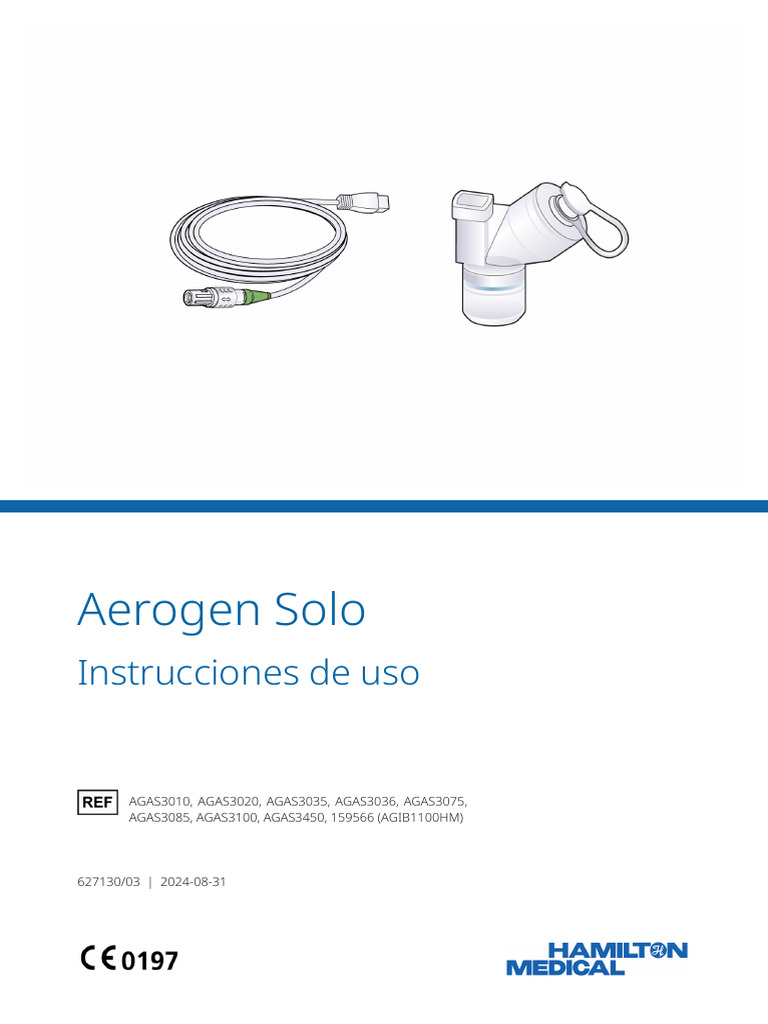 HAMILTON C6 G5 S1 - Aerogen Solo Aerogen - Ifu - Es - 627130.03 | PDF ...