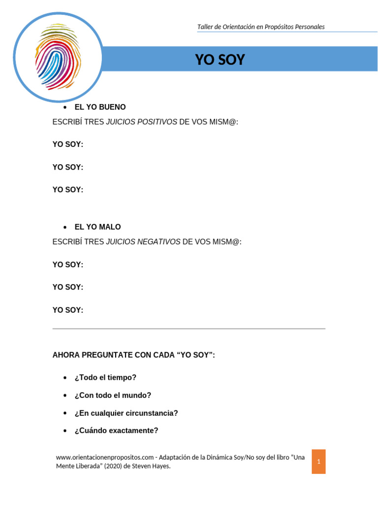 Yo Soy | PDF