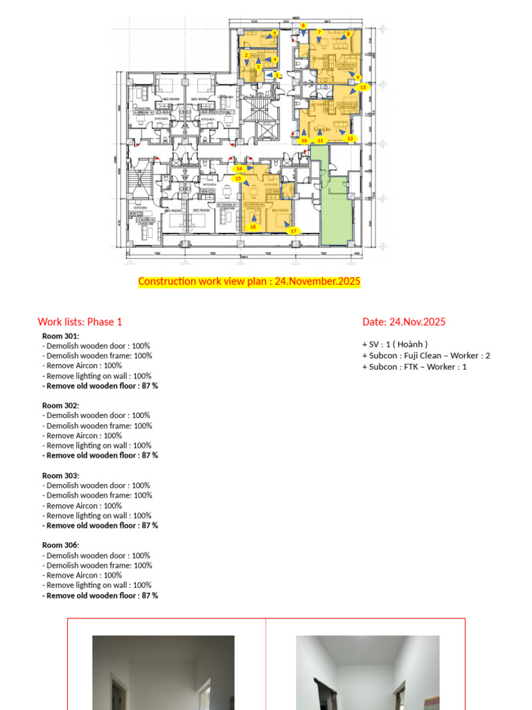 Construction Work Plan for Nov 2025 | PDF | Architectural Elements ...