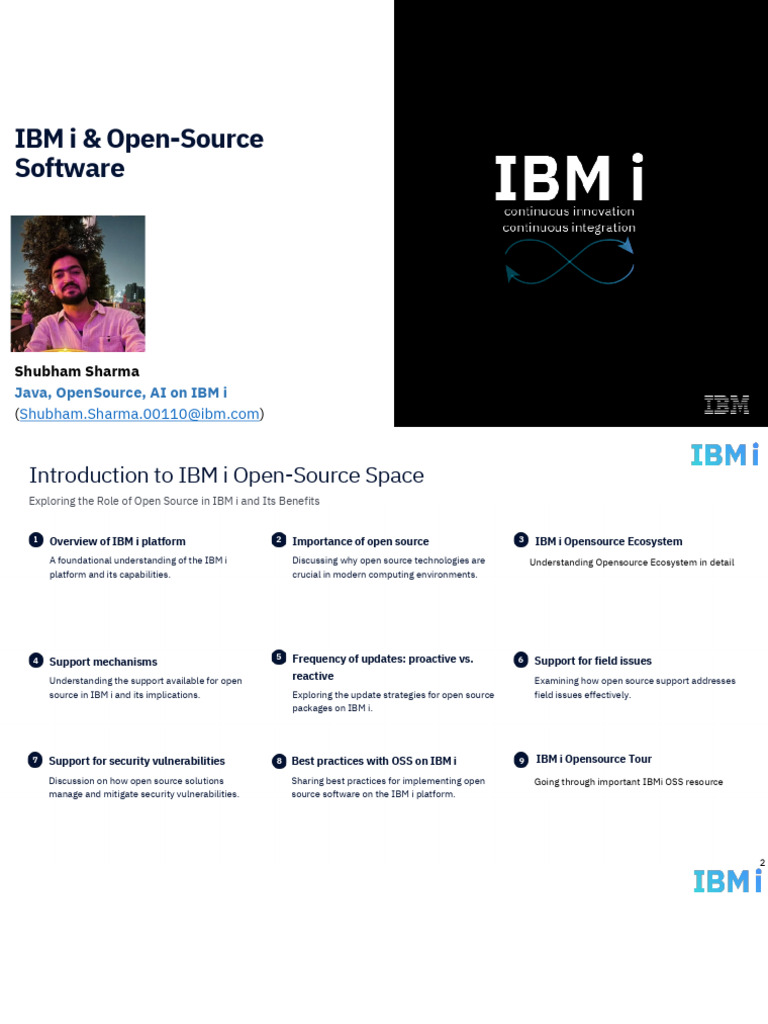 IBM i Open Source Overview and Best Practices | PDF | Artificial ...