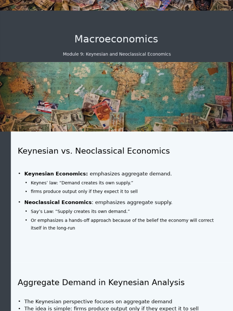 MACRO 9 Keynesian+and+Neoclassical+Economics | PDF | Macroeconomics ...
