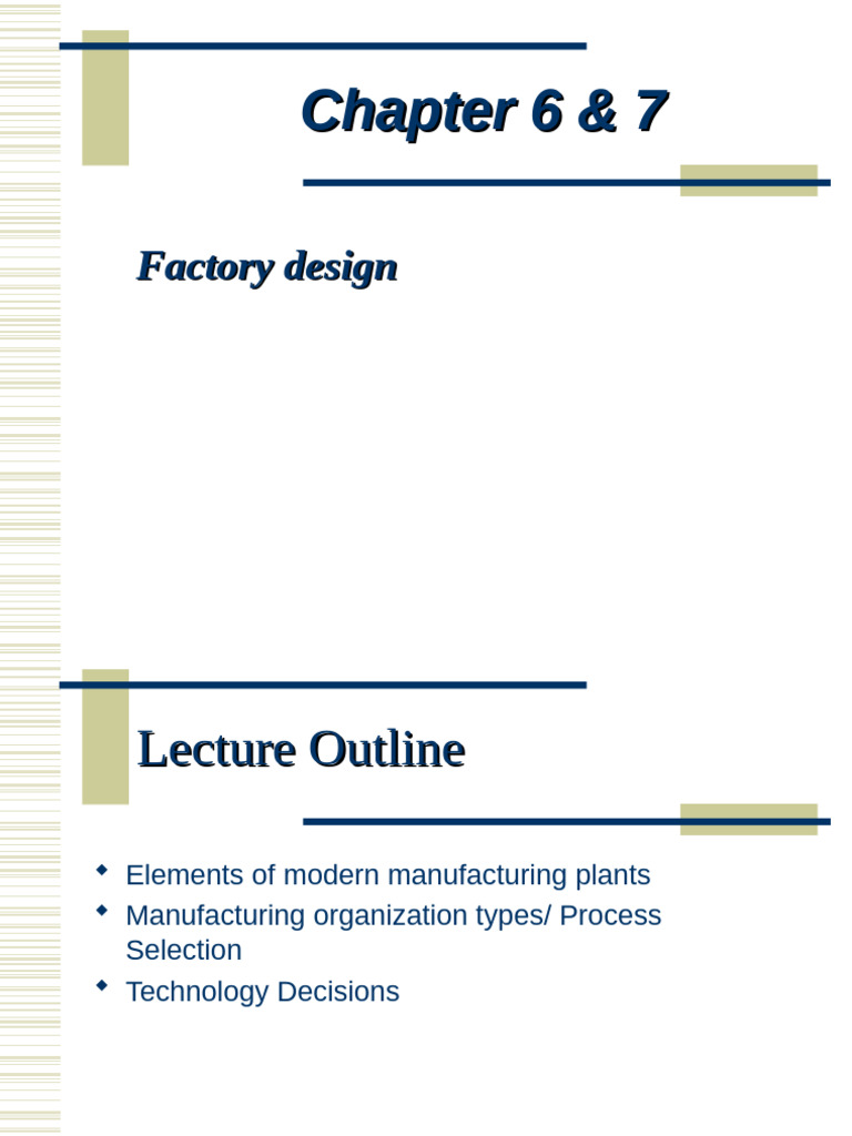 ch06-07 Factory Design (Operation Management) | PDF | Automation