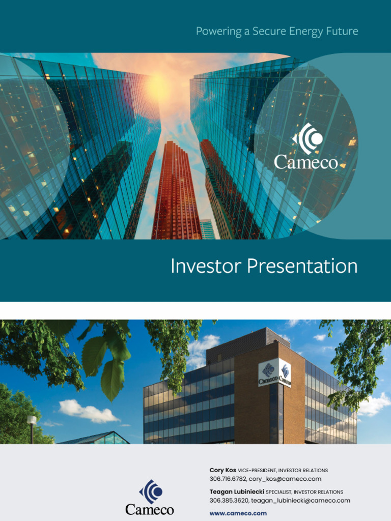 Cameco Investor Presentation 0 | PDF | Nuclear Power | Risk