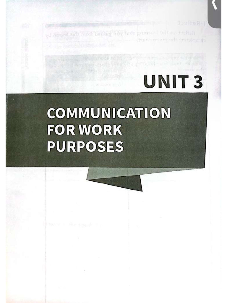 Communication For Work Purpose | PDF