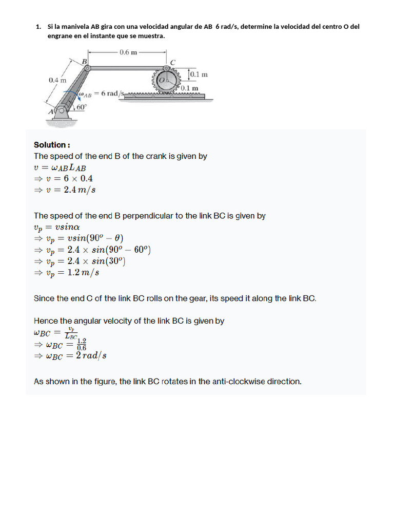 Dinamica resuelto 1 | PDF