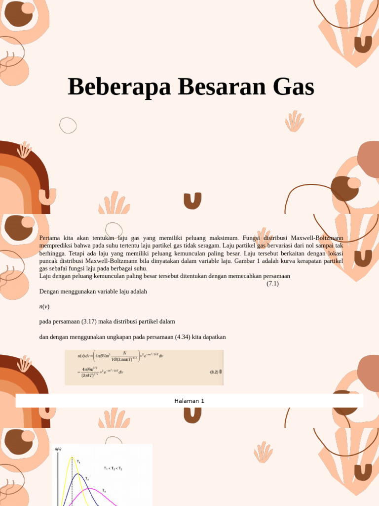 BAB 7. Beberapa Besaran Gas | PDF