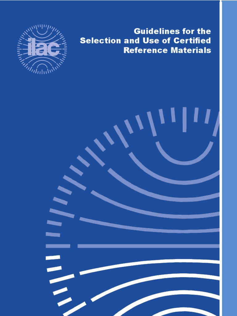 Guidelines For The Selection and Use of Certified Reference Materials ...