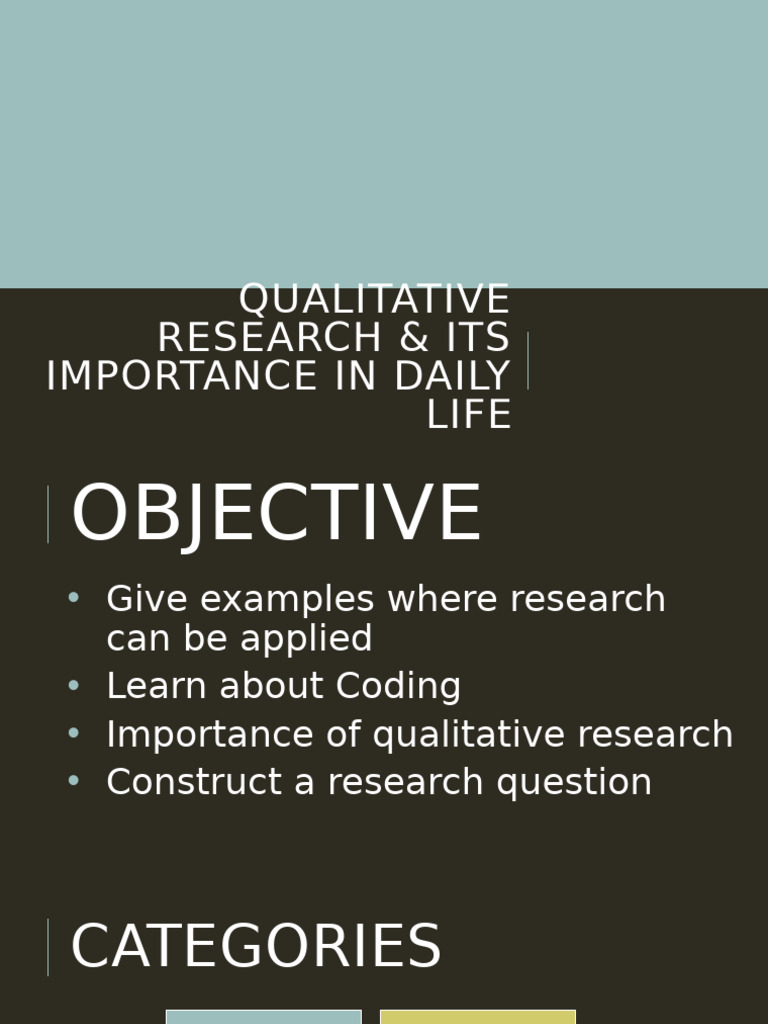 QaulitatiVe Research | PDF