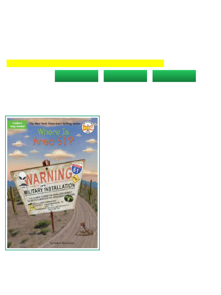 (Ebook) Where Is Area 51? by Paula K. Manzanero Who H.Q Tim Foley ISBN ...