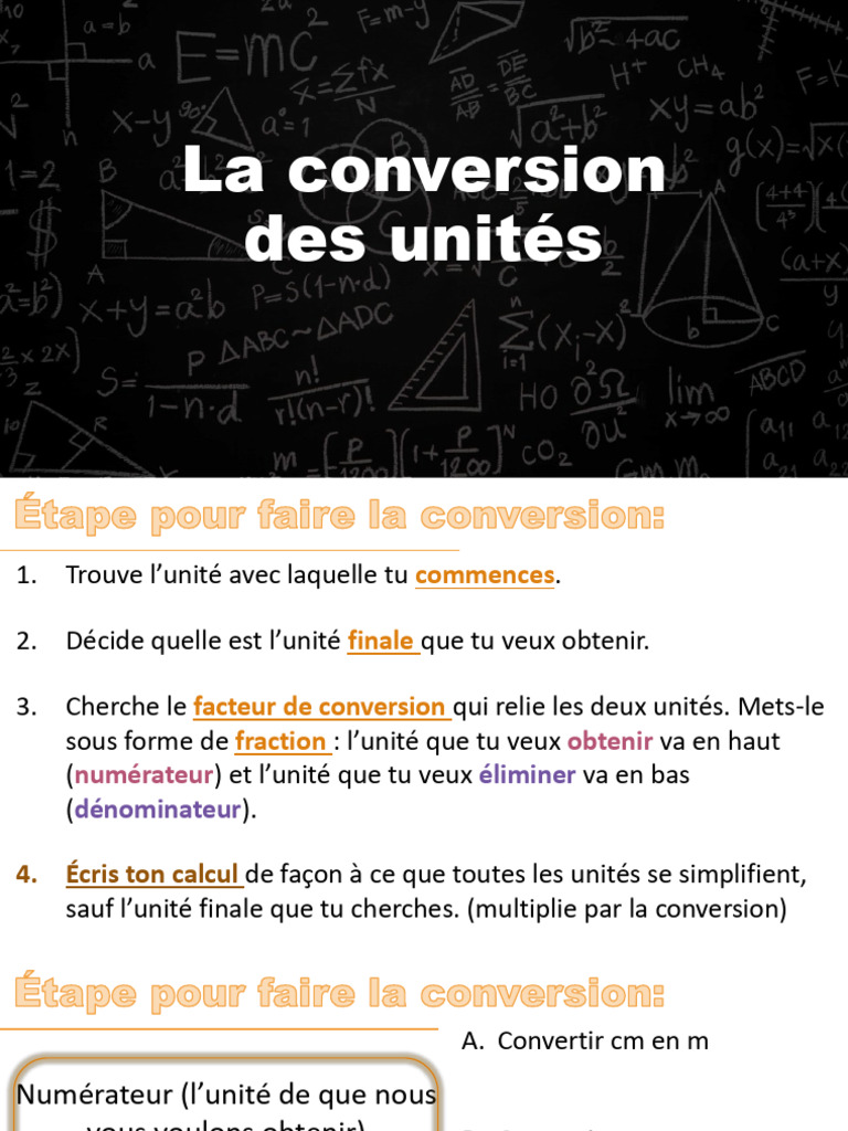 Guide de conversion des unités de mesure | PDF | Unité astronomique ...