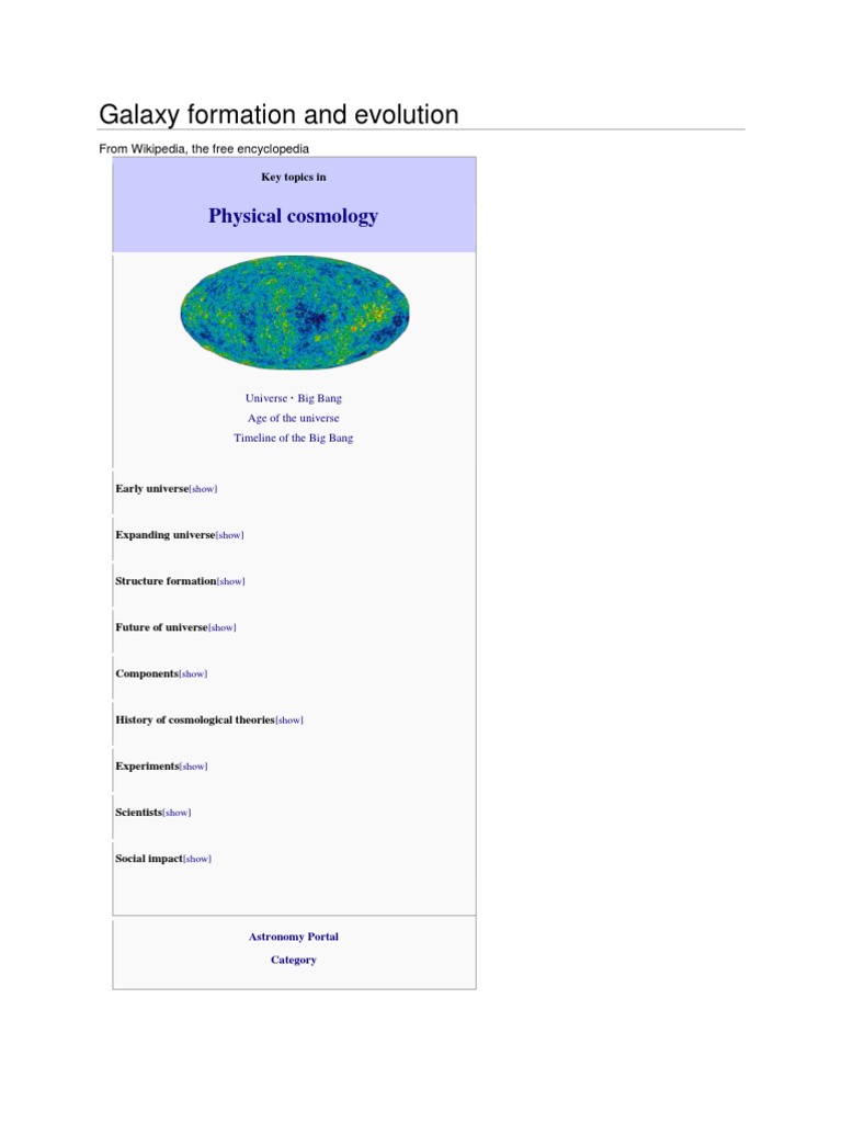 Galaxy Formation and Evolution Explained | PDF | Milky Way | Big Bang