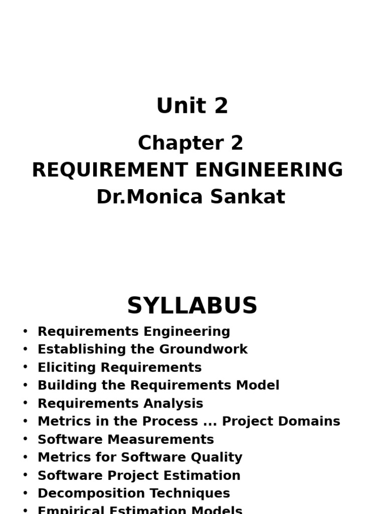 Unit 2 Software Engineering VIT Bhopal University | PDF | Use Case ...