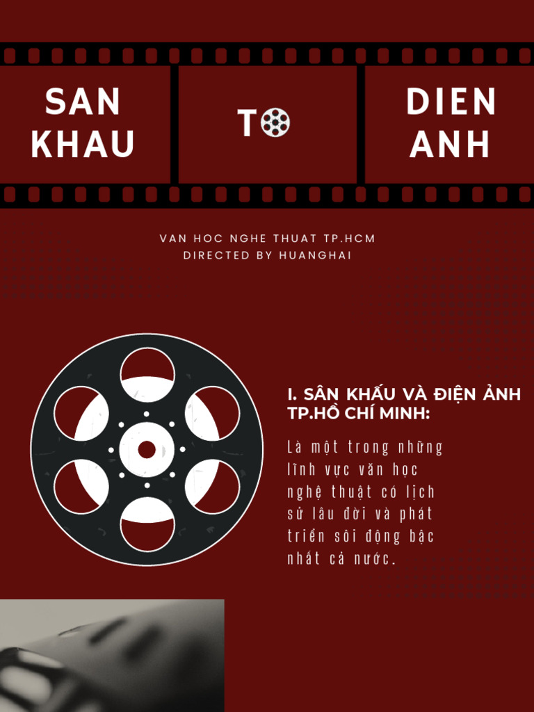 English Text To Film Presentation in Blue Grey Bold Style | PDF