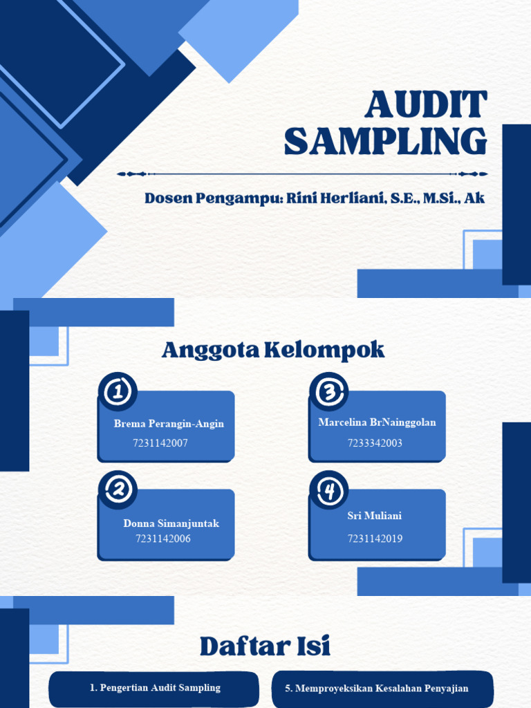 Audit Sampling Kel 7-1 | PDF
