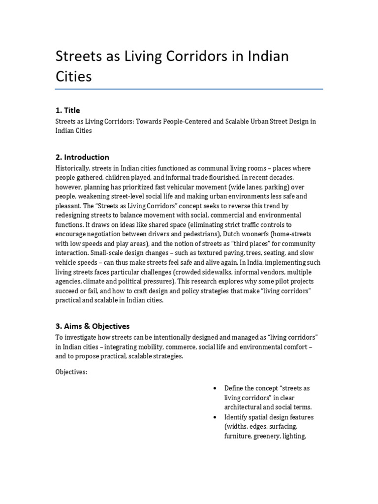 Living Corridors | PDF | City