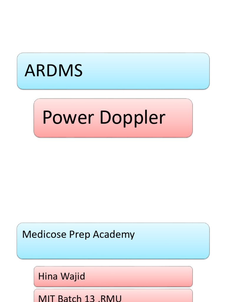 Power Doppler | PDF