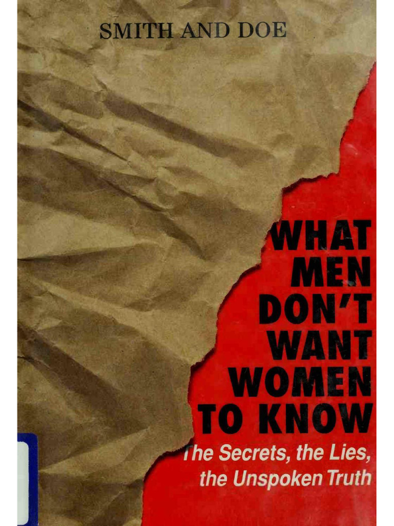 443405052 Smith Doe What Men Don t Want Women to Know | PDF