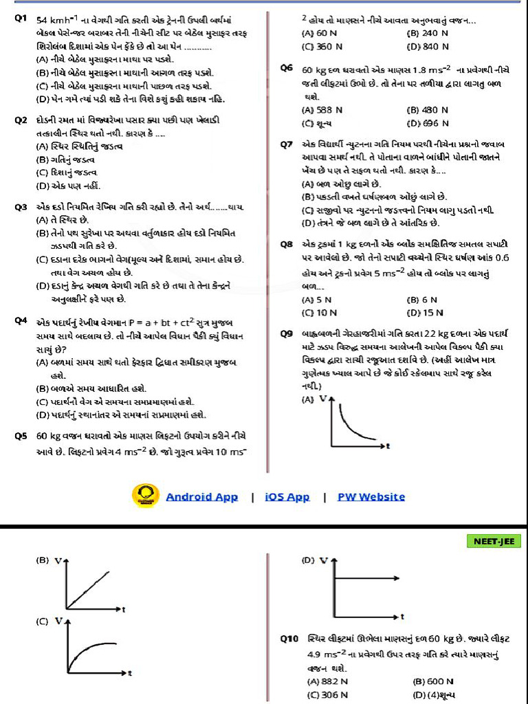 Unit 4 Physics DPP | PDF