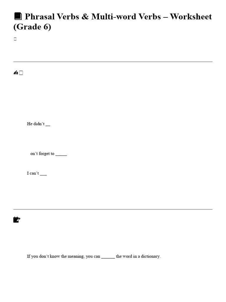 Phrasal Verbs & Multi-Word Verbs | PDF | Chess Openings | Chess Theory